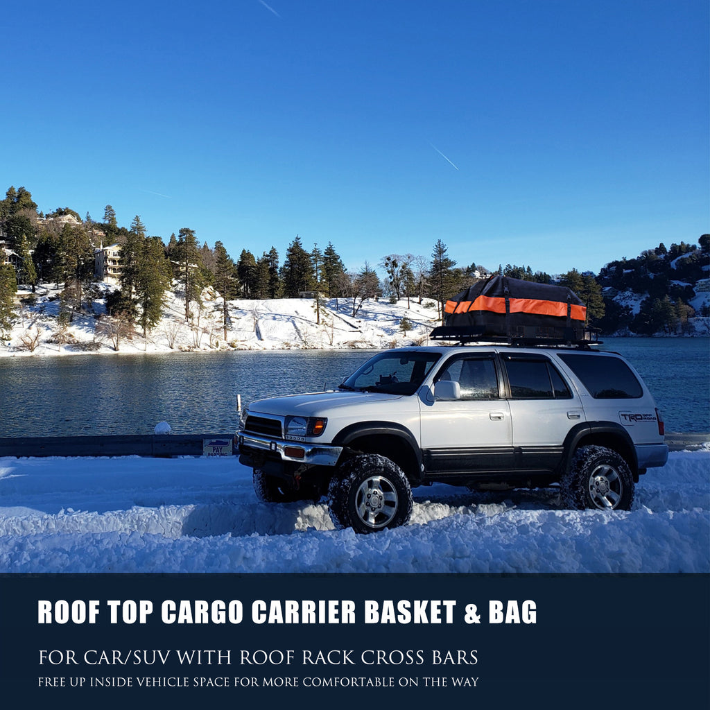 MeeFar Roof Rack Carrier Basket Universal Rooftop 65" X 39" X 6" Larg